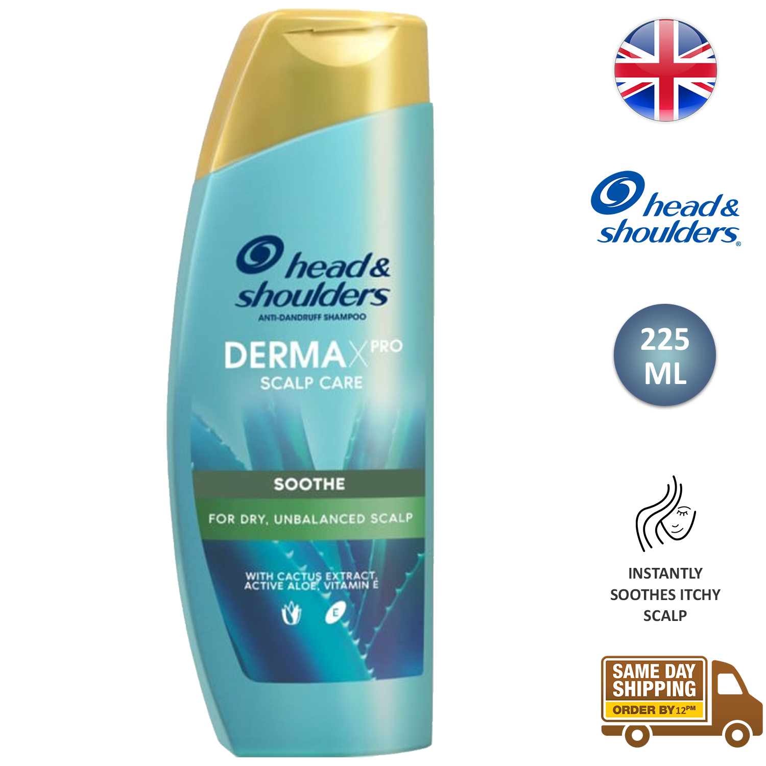 Head & Shoulders Dermax Pro Soothe Dry Scalp Anti Dandruff Shampoo 225 ...