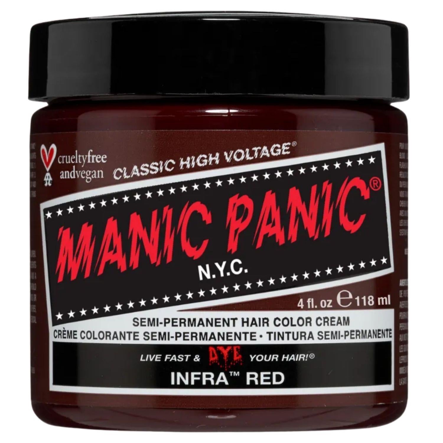 Manic Panic High Voltage Infra Red Hair Dye SemiPermanent Color 118ml ...